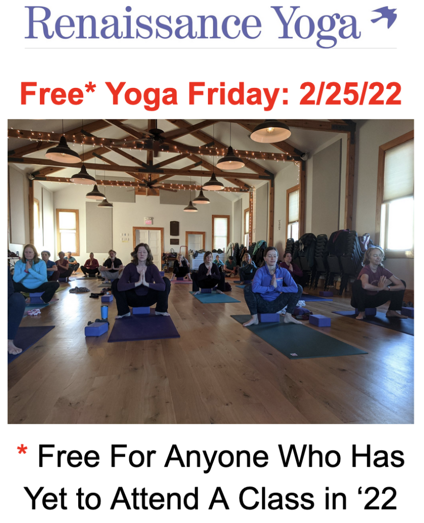 Free Yoga Friday: Feb 25 - Renaissance Yoga
